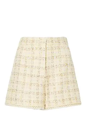Giambattista Valli Checked Cotton-blend Shorts - Multicoloured