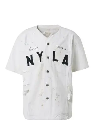 GREG LAUREN Painter Cotton Shirt - Beige