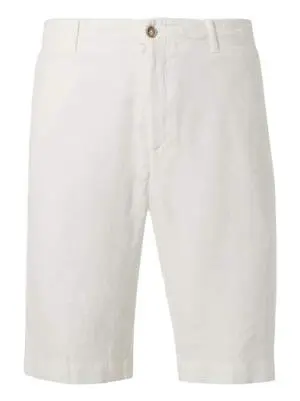 Fedeli Linen Bermuda Shorts - White