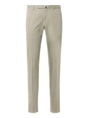 SLOWEAR Cotton Slim-Fit Pants Grey