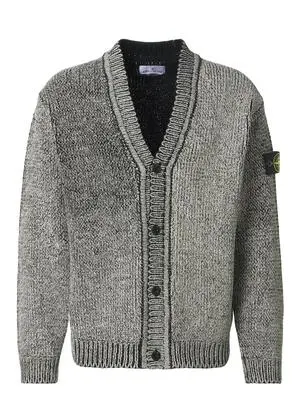 Stone Island Cotton Cardigan - Grey