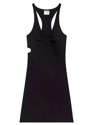 COURREGES Twist Mini Dress - Black