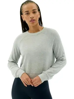 Splits59 Brooks Fleece Long Sleeve Sweatshirt - Heather Grey
