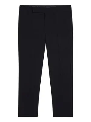 Giorgio Armani Flat-front Trousers - Blue Navy