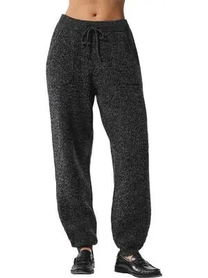 Alo Yoga Marl Knit Jogger - Black Marl