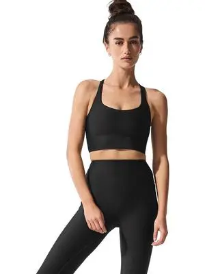 Alo Yoga Airlift Sleek Bra Tank Top - Black