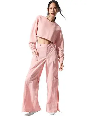 Alo Yoga High-waist Voyager Trouser - Pink Quartz