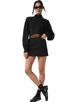 Alo Yoga Polar Fleece Mini Skirt - Black