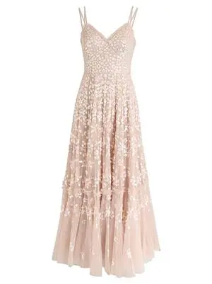 NEEDLE & THREAD Maeve Sequin-embellished Tulle Gown - Light Pink
