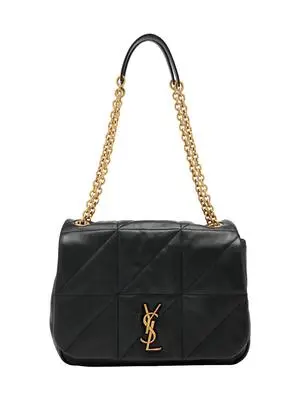 Saint Laurent Jamie 4.3 Medium Leather Shoulder Bag - Black