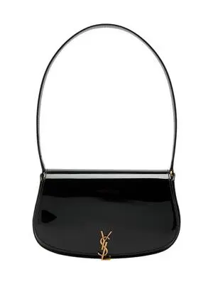 Saint Laurent Voltaire Mini Patent Leather Shoulder Bag - Black