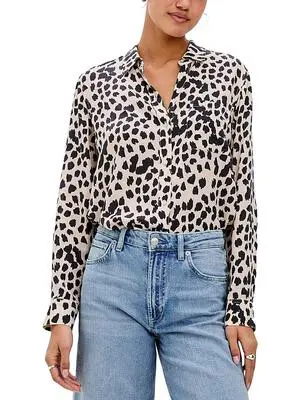 Rails Josephine Printed Shirt Taupe Spotted