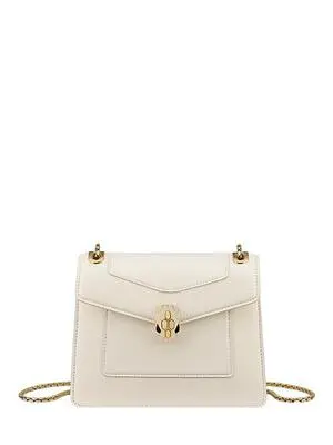BVLGARI Serpenti Forever Small Shoulder Bag - White