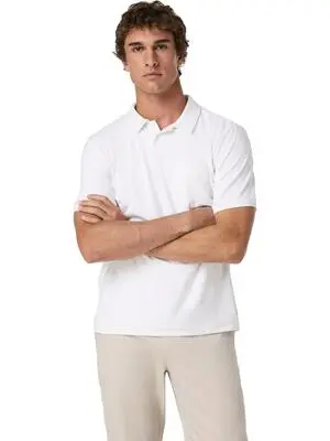 Vuori Short Sleeve Ponto Perforance Polo - White