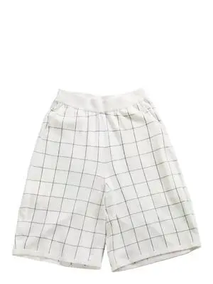 Frenckenberger Cashmere Check Shorts - White