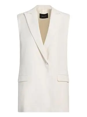 Fabiana Filippi Sleeveless Blazer - White