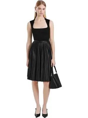 Rudsak Jane Pleated Midi Skirt - Black