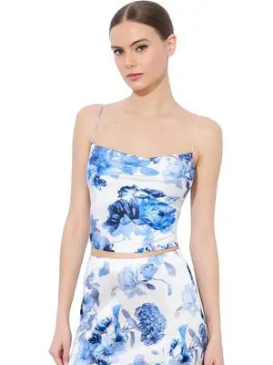 Alice + Olivia Alice + Olivia Valentina Corset Top Red
