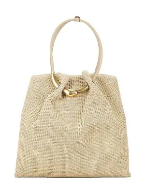 Cult Gaia Asa Raffia Tote - Tan