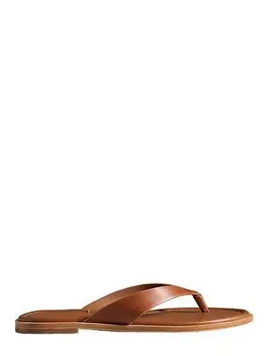 REFORMATION Jessie Thong Sandals - Pecan Leather