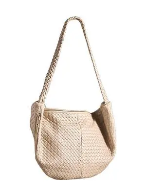 MELIE BIANCO Woven Crossbody Bag Ivory