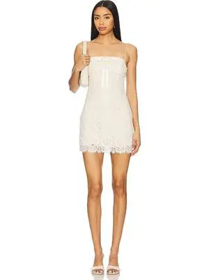 For Love & Lemons Claire Mini Dress - Cream