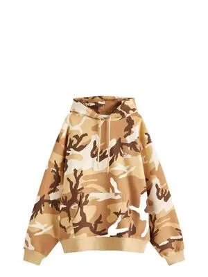 PATTA Bark Woodland Camo Hoodie - Sand Dollar