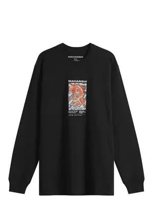 MAHARISHI Tiger Dragon Miltype Long Sleeve T-shirt - Black