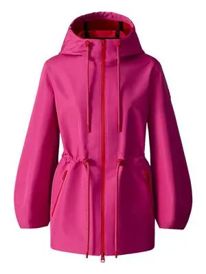 Mackage Hooded Rain Jacket - Azalea-lava