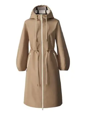 Mackage MEKELLE-Z Long Recycled Technical Rain Coat Light Camel-cream