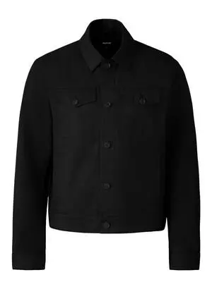 Mackage Cotton Twill Trucker Jacket - Black