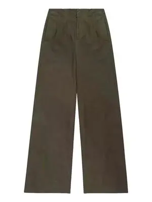 Rag & Bone Wide Leg Trousers - Green