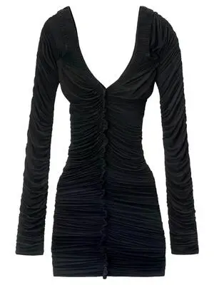 Alexander Wang Ruched Mini Dress - Black