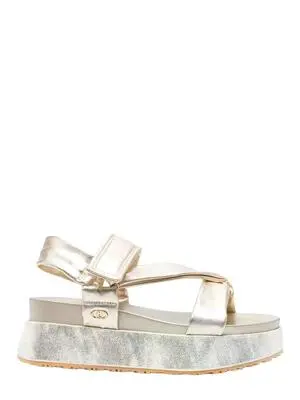 Liu Jo 40mm Platform Sandals - Gold