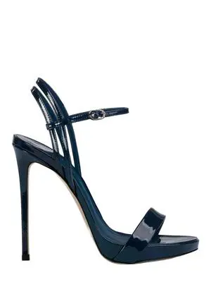 LE SILLA 120mm Gwen Sandals - Blue