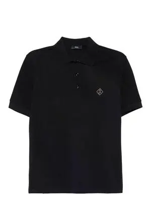 Herno Embroidered-logo Polo Shirt - Blue