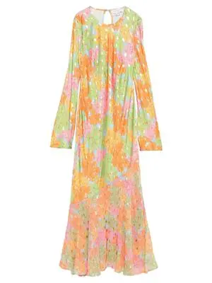 NEVER FULLY DRESSED Alaia Floral Print Dress - Green