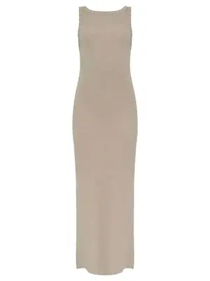 GESTUZ Briellegz Halterneck Dress - Neutrals