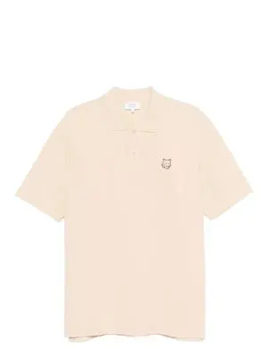 Maison Kitsuné Bold Fox Head-patch Polo Shirt - Neutrals