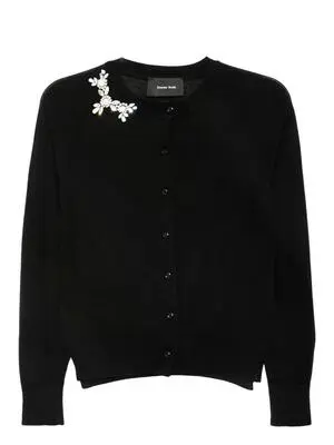 Simone Rocha Broken Necklace Cardigan - Black