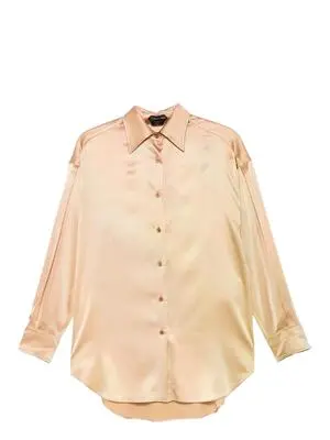 TOM FORD Satin Shirt - Neutrals