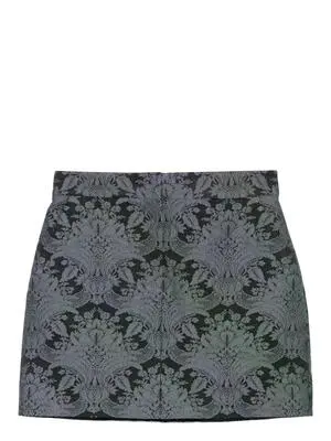 Max Mara Pomezia Floral Skirt - Grey
