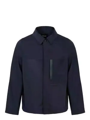 YVES SALOMON Waterproof Shirt Jacket - Blue
