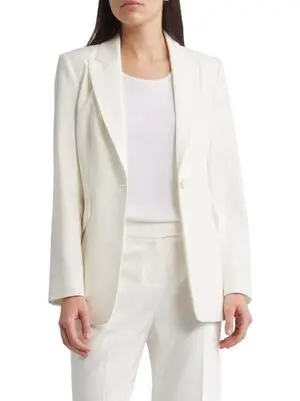 TAHARI ASL Tahari ASL Peak Lapel Jacket White