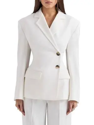 House Of Cb Hudson Side-button Blazer - White