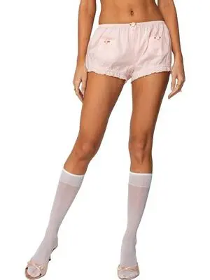 EDIKTED Iona Bloomer Shorts - Light-pink