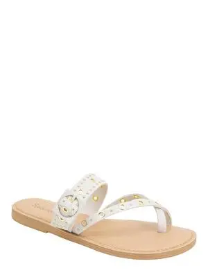 Splendid Sutton Stud Slide Sandal - White Sand