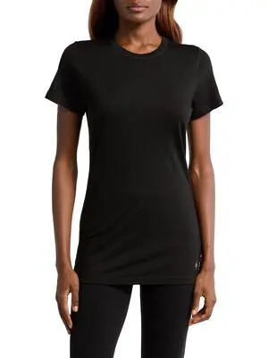 Smartwool Merino Wool Blend Short Sleeve T-shirt - Black