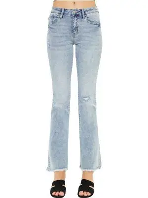 KANCAN Claire High Rise Bootcut Jeans - Light Wash