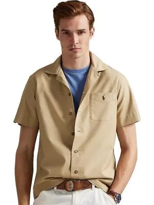 Ralph Lauren Classic Fit Oxford Camp Shirt - Coastal Beige